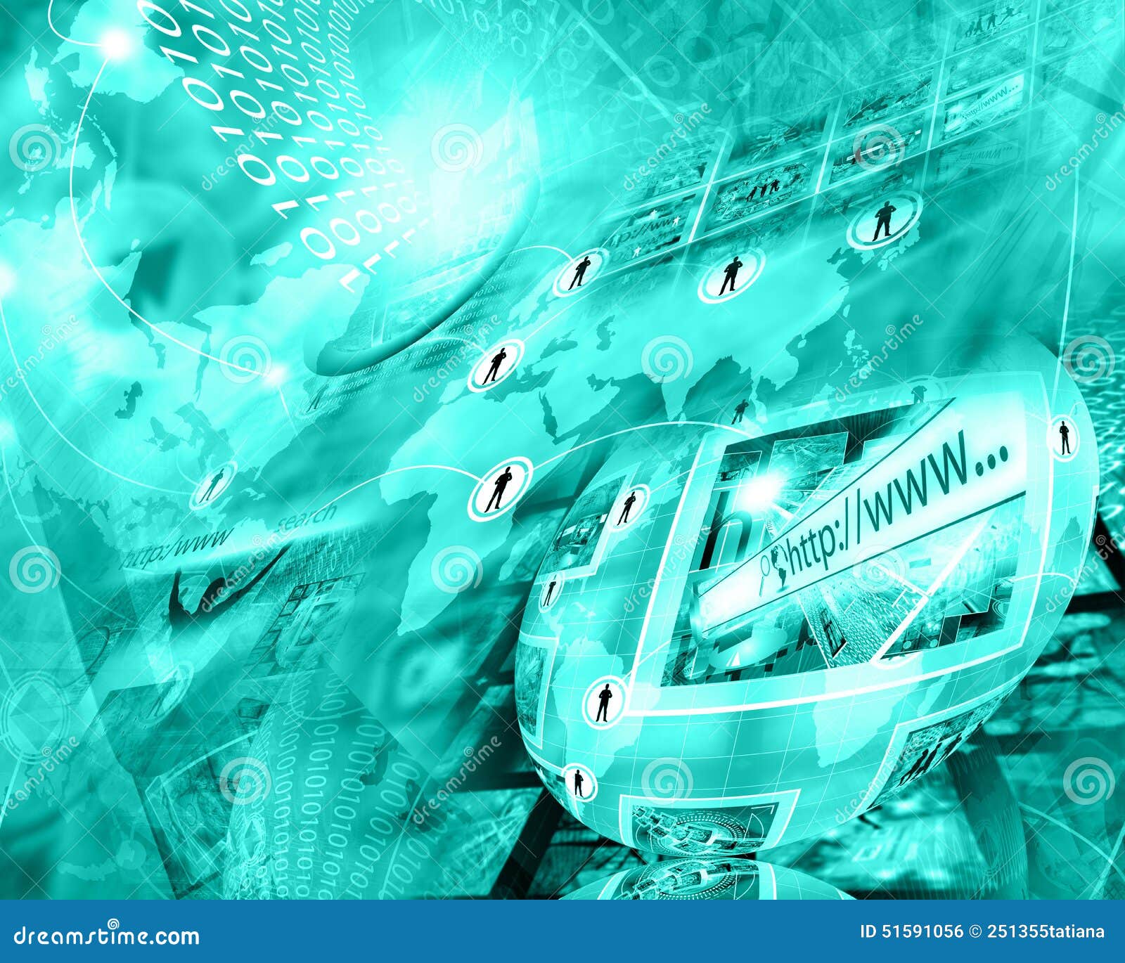 Internet Abstract stock illustration. Illustration of globalization ...