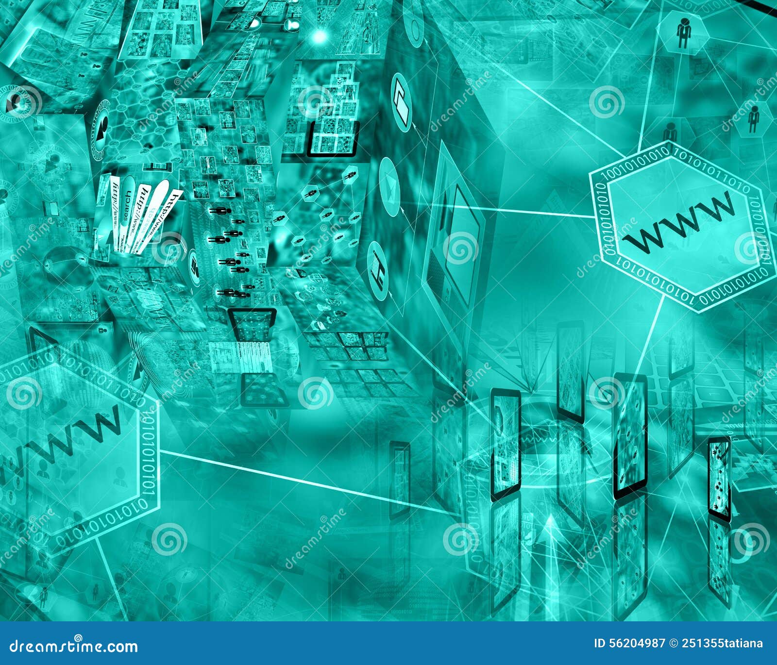 Internet Abstract stock illustration. Illustration of information ...