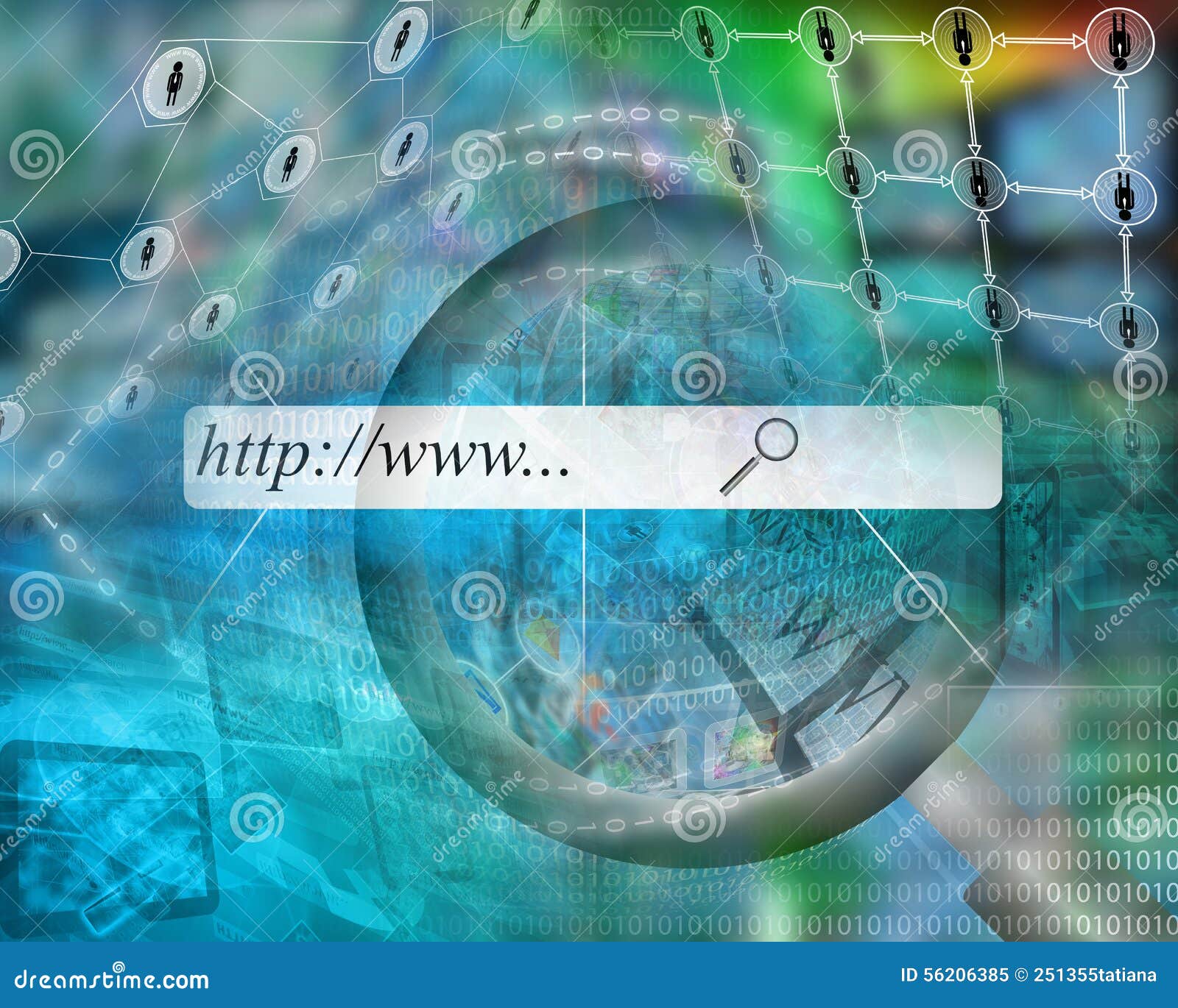 Internet Abstract stock illustration. Illustration of communication ...