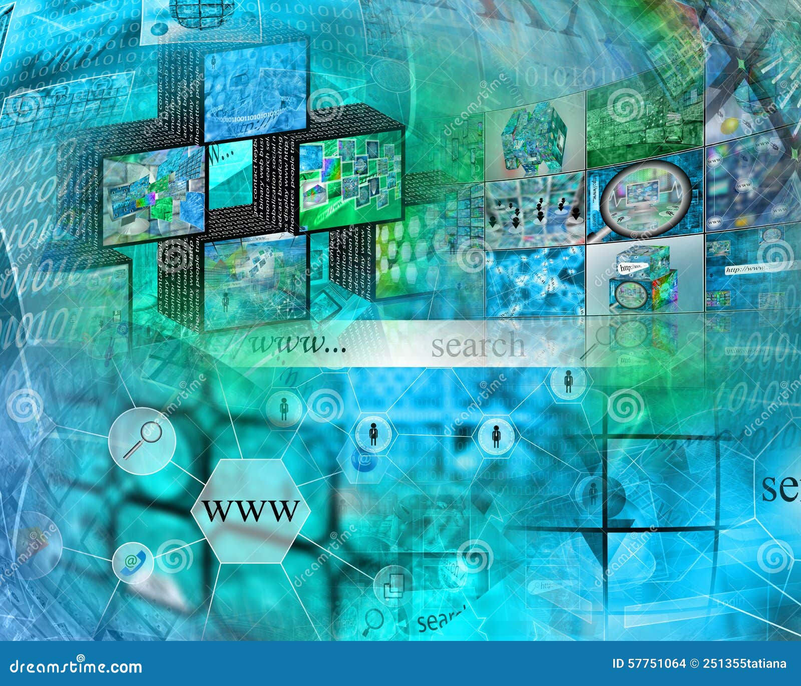 Internet Abstract stock illustration. Illustration of multimedia - 57751064