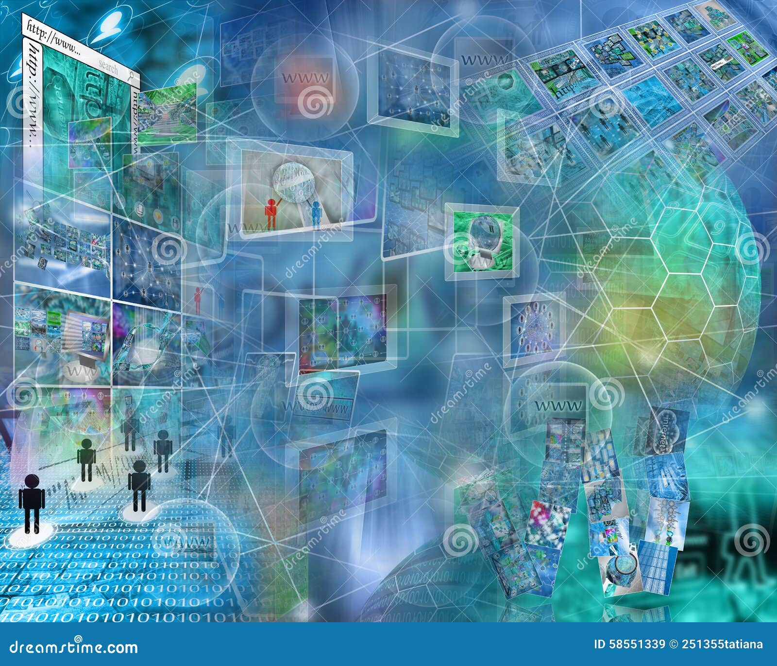 Internet Abstract stock illustration. Illustration of digital - 58551339