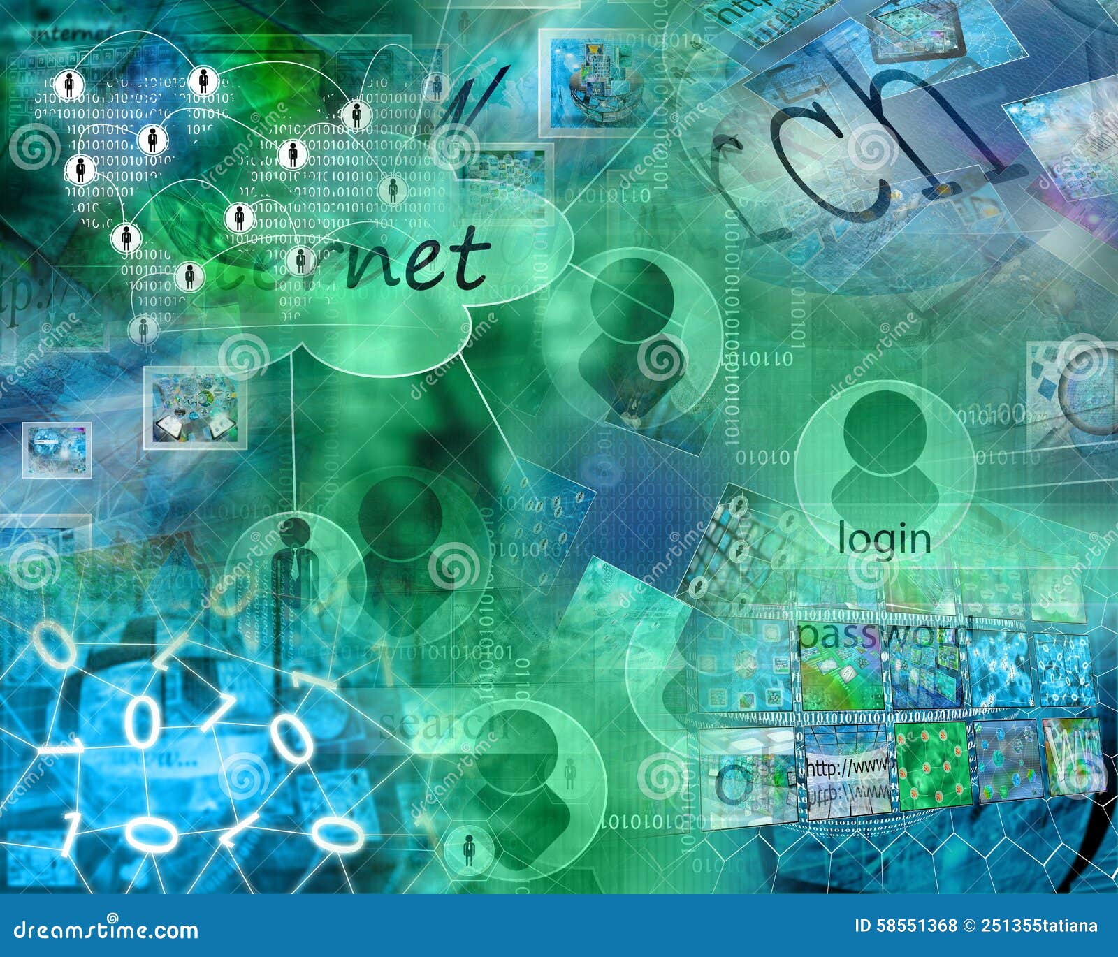 Internet Abstract stock illustration. Illustration of choice - 58551368