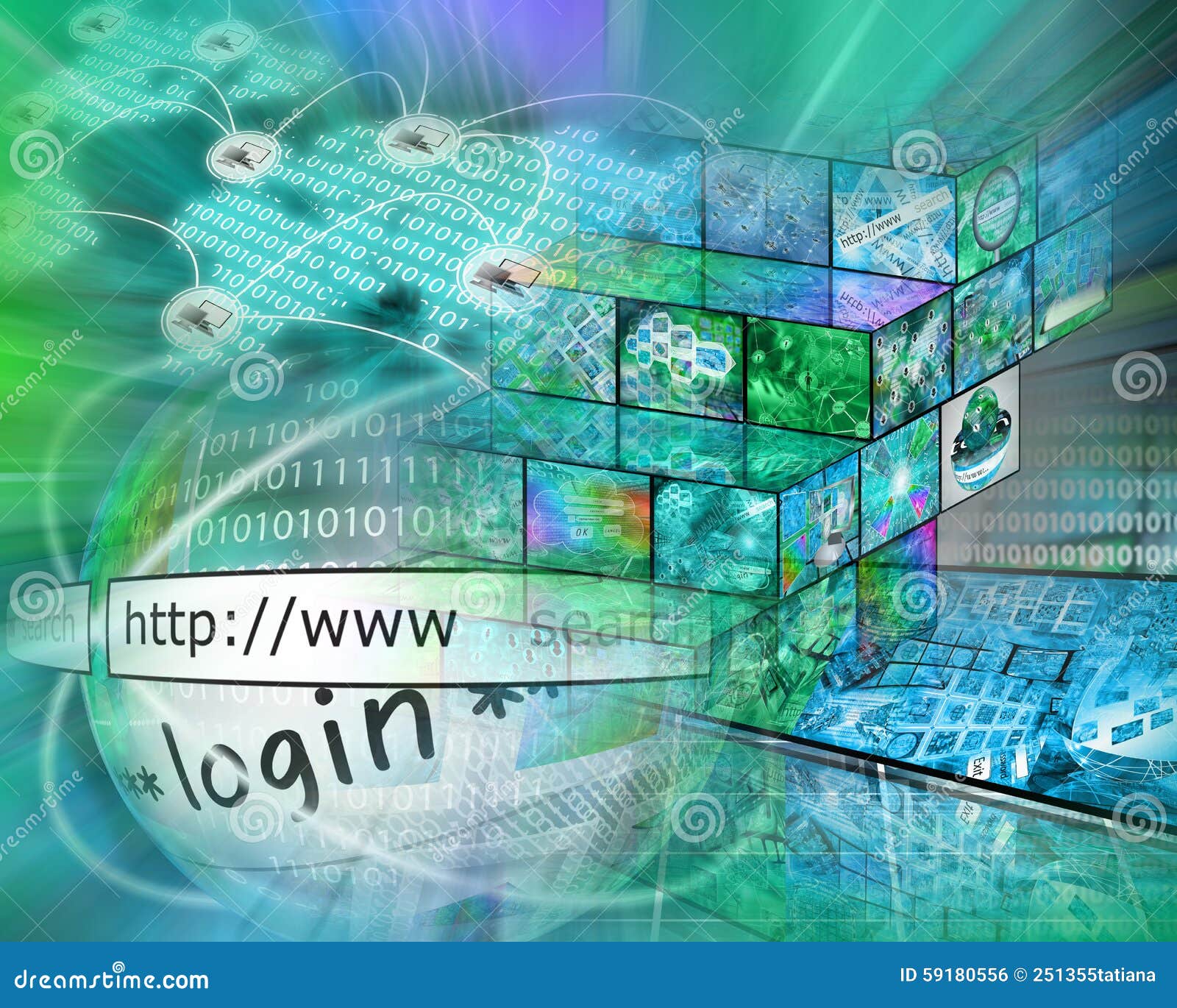 Internet abstract stock illustration. Illustration of network - 59180556