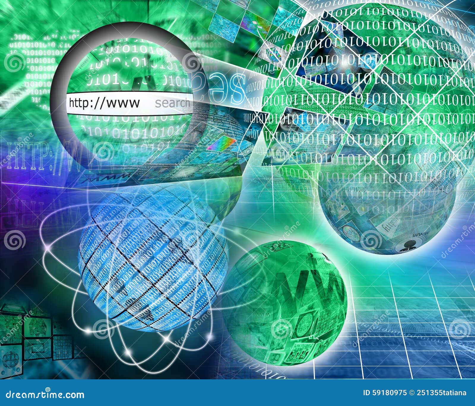 Internet abstract stock illustration. Illustration of digital - 59180975