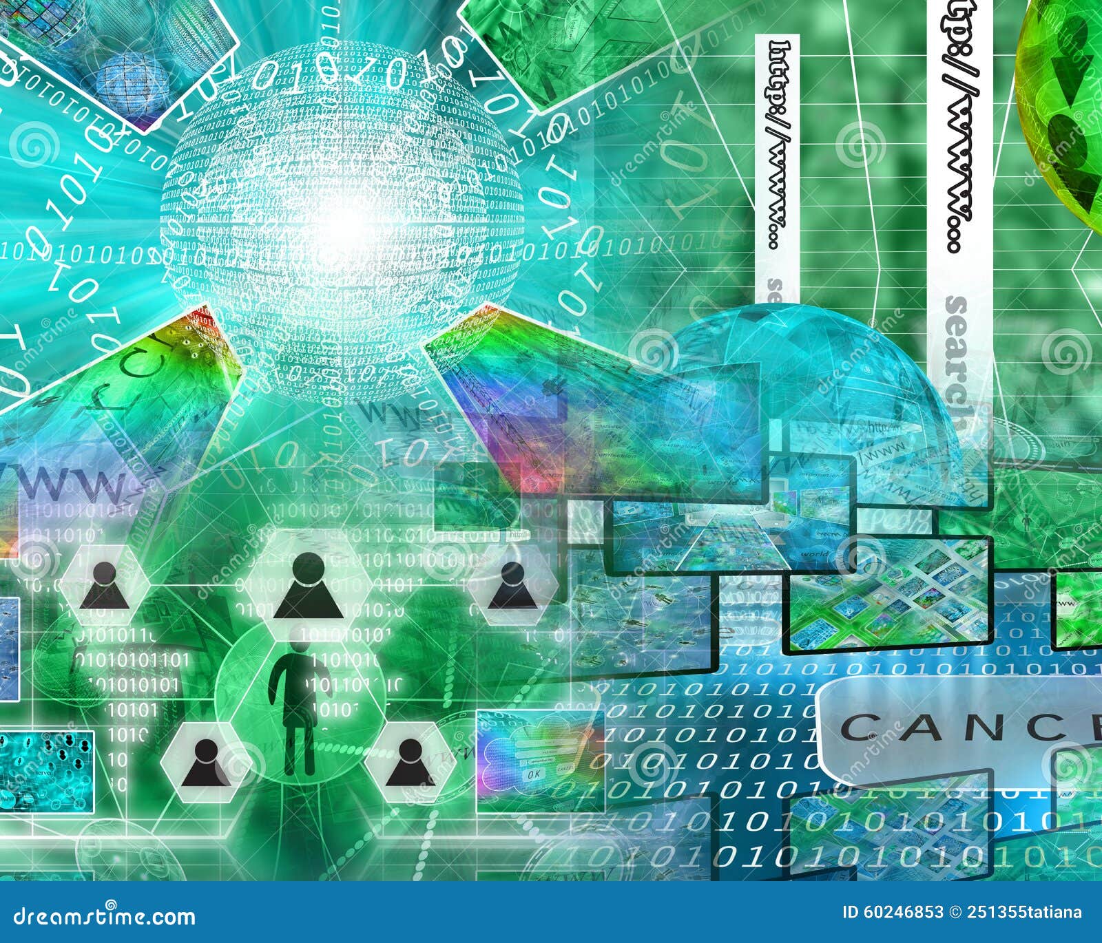 Internet Abstract stock illustration. Illustration of presentation ...