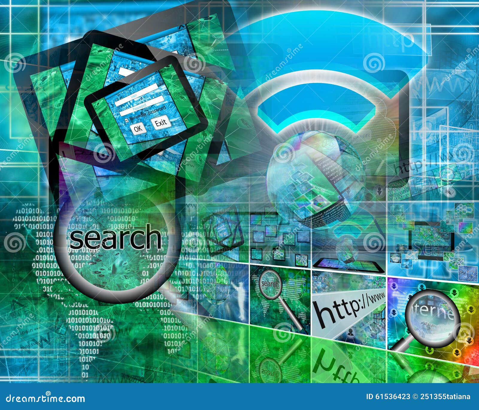 Internet abstract stock image. Image of data, code, http - 61536423