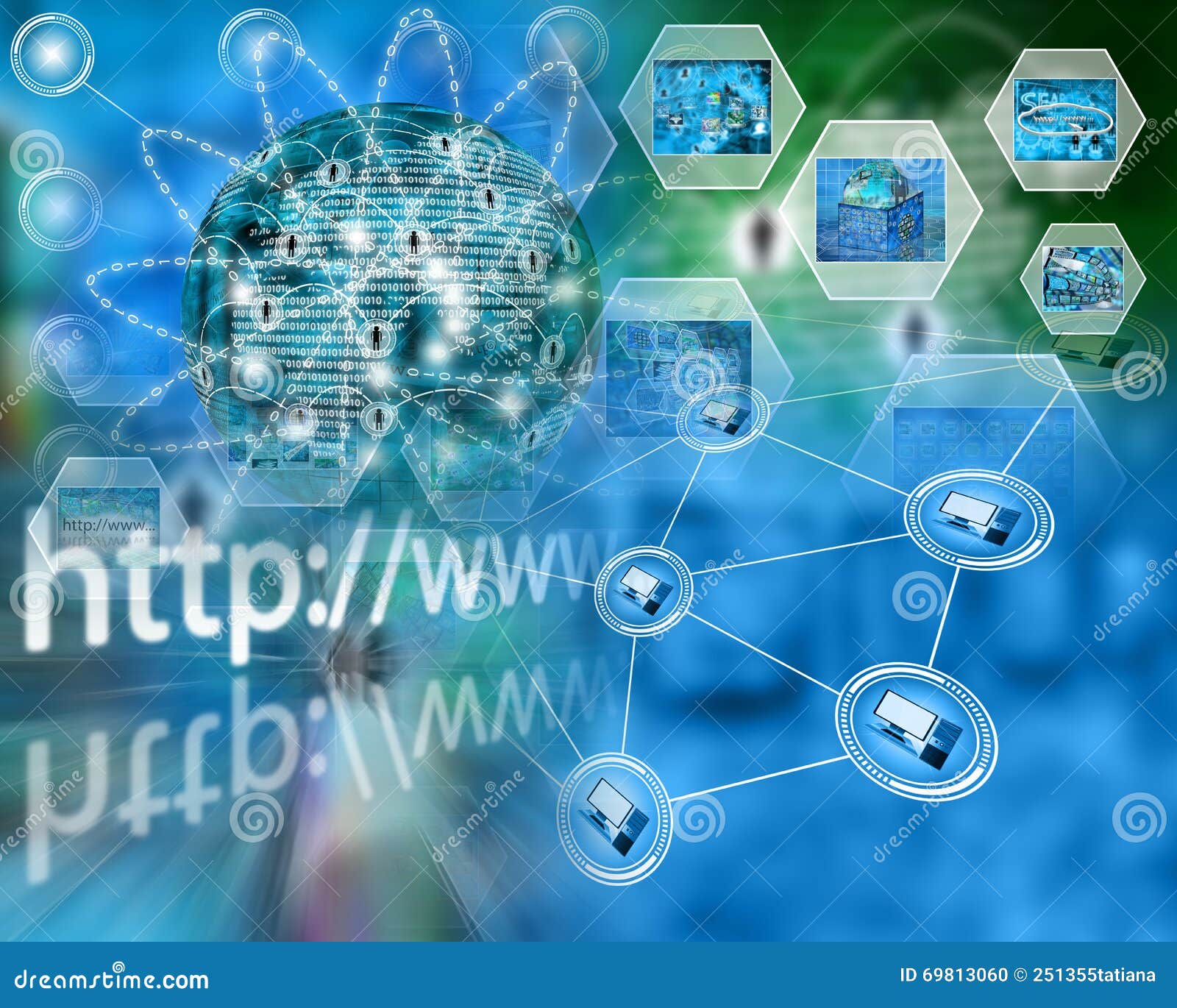 Internet abstract stock illustration. Illustration of display - 69813060