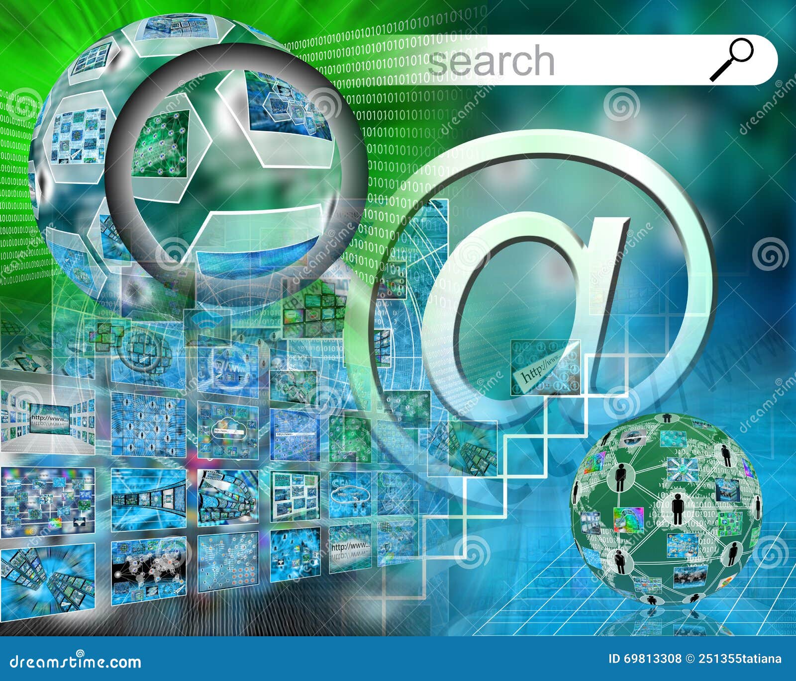 Internet abstract stock illustration. Illustration of data - 69813308