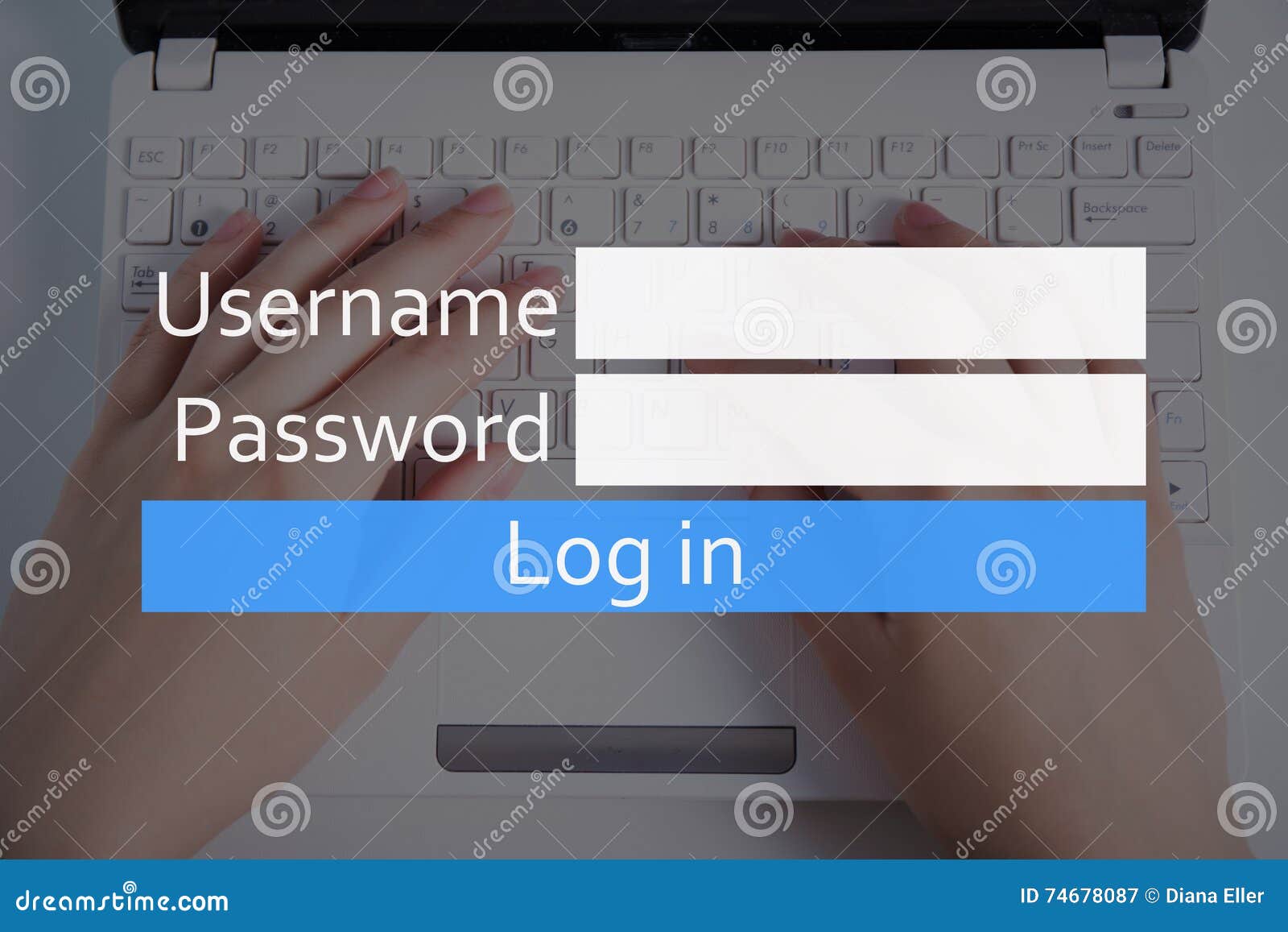 Internet and Account Registration Concept - Login Box Stock Image ...