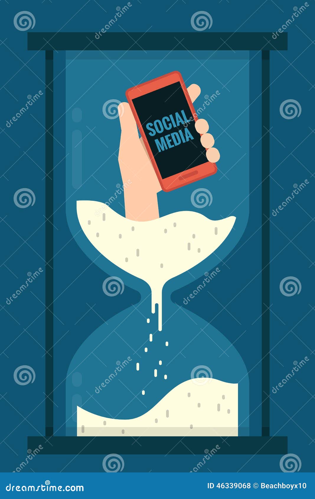 Internet Addiction And Digital Detox Infographic Cartoon Vector ...