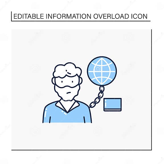 Internet Addition Line Icon Stock Vector - Illustration of learning ...