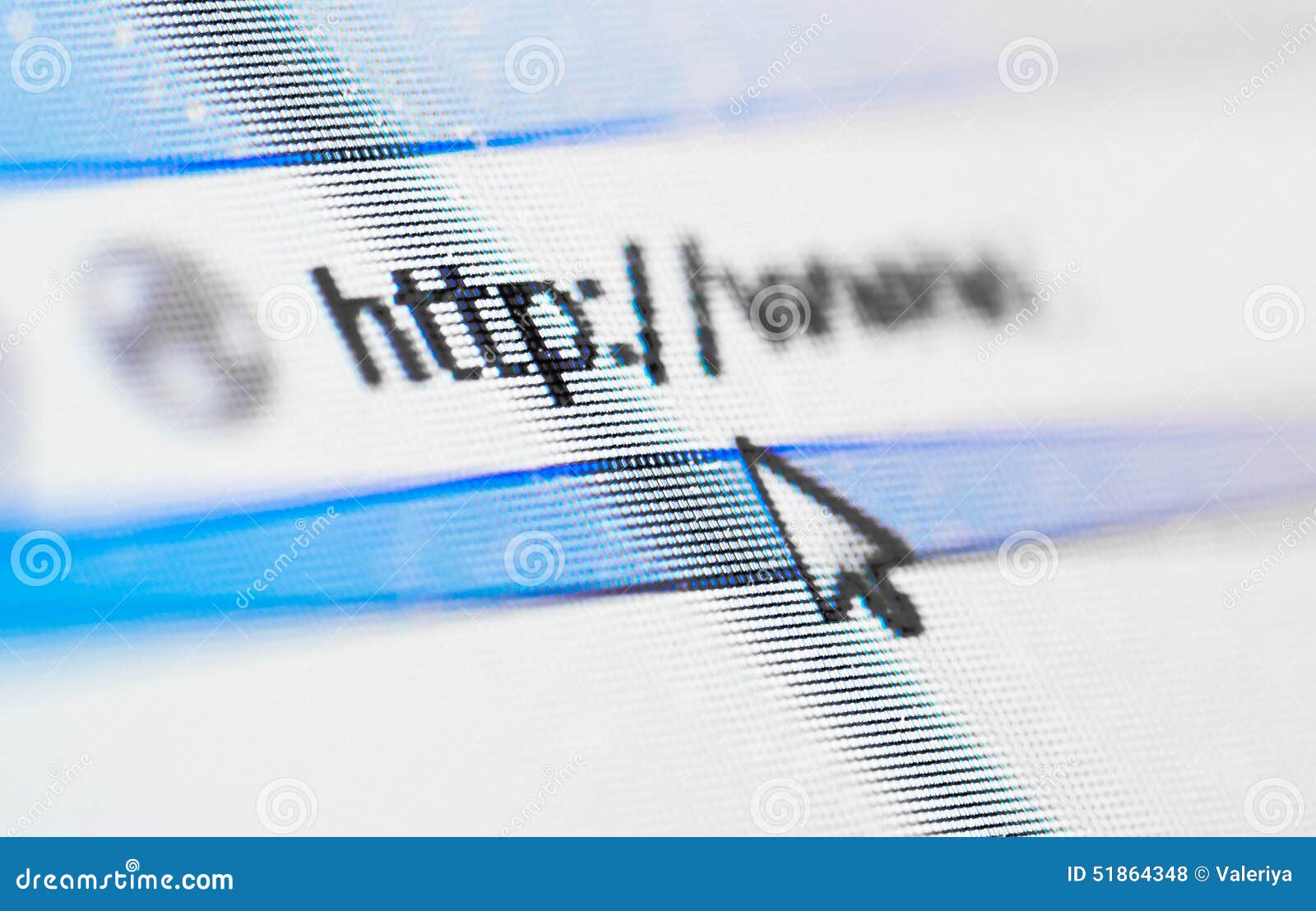 Internet Address, Computer Screen Stock Photo - Image of connection ...