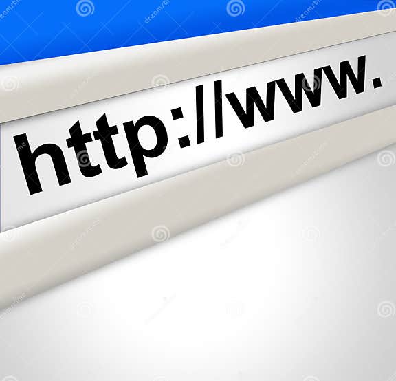 Internet Address Screen stock illustration. Illustration of cyberspace ...