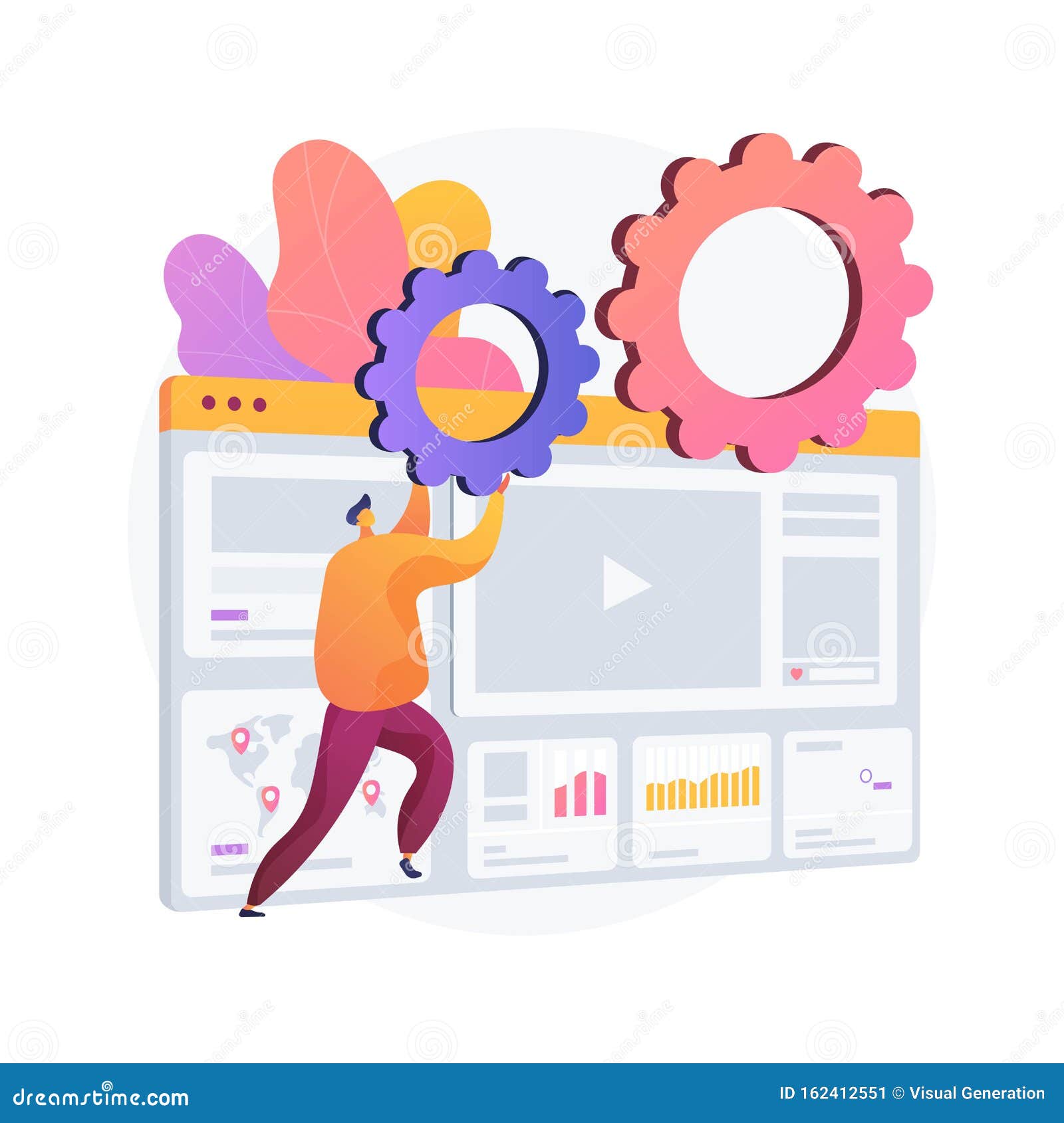 Internet Advertising Analytics Vector Concept Metaphor. Stock Vector ...
