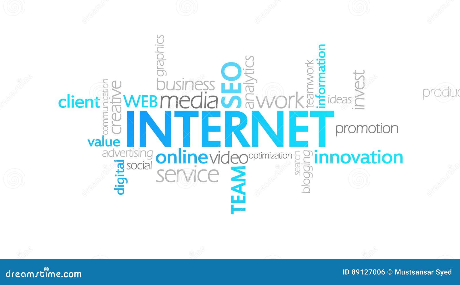 Internet, Animated Typography Stock Footage - Video of loop, modern ...