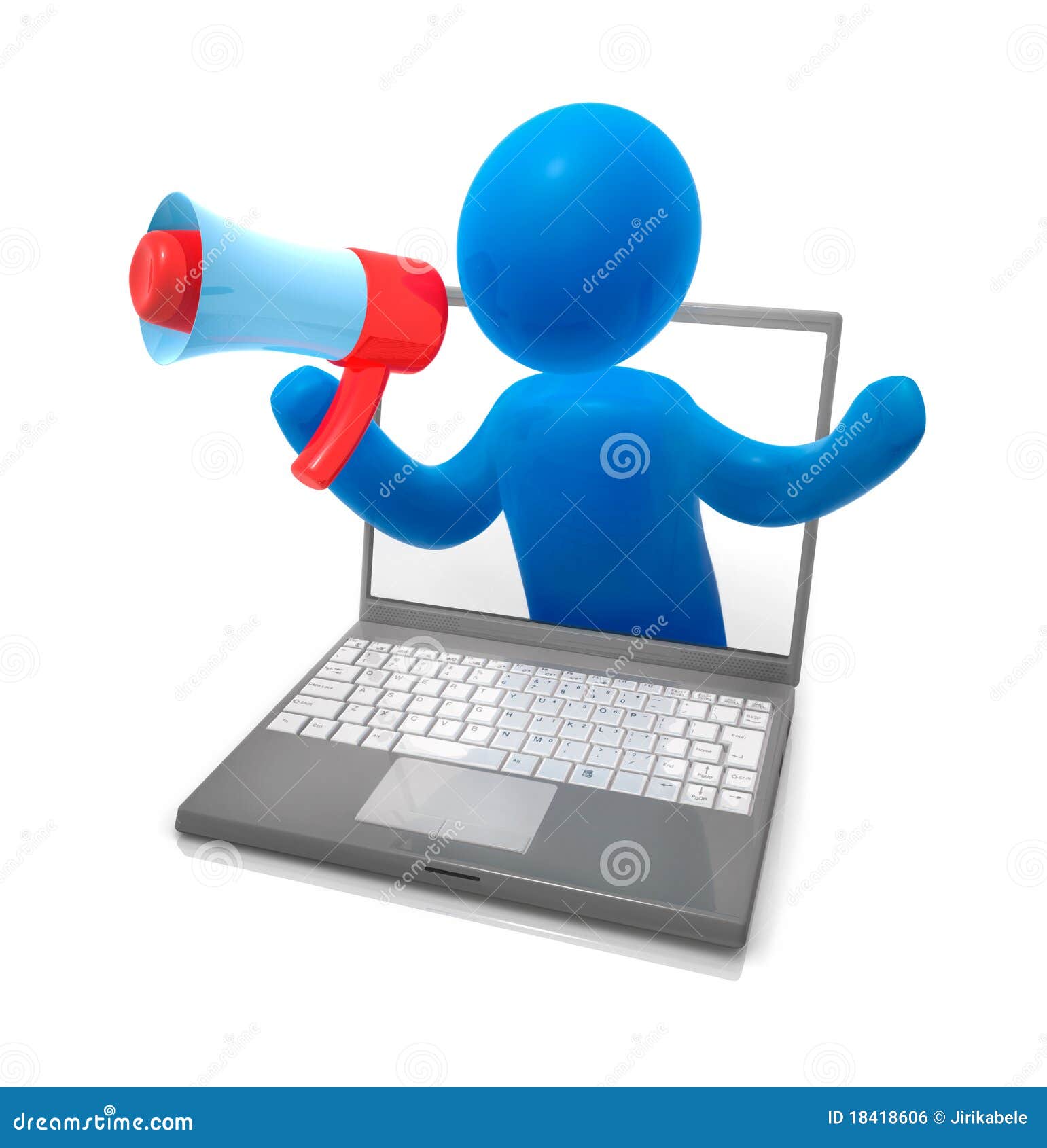 Internet announcement stock illustration. Illustration of medium - 18418606