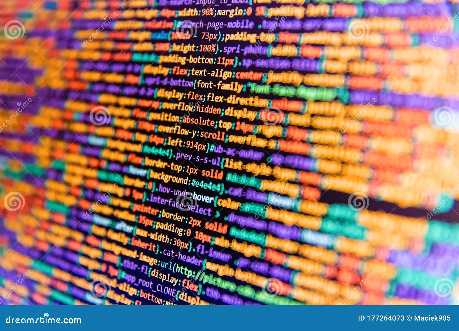 Internet App Development and Design. Coding Application by Programmer ...