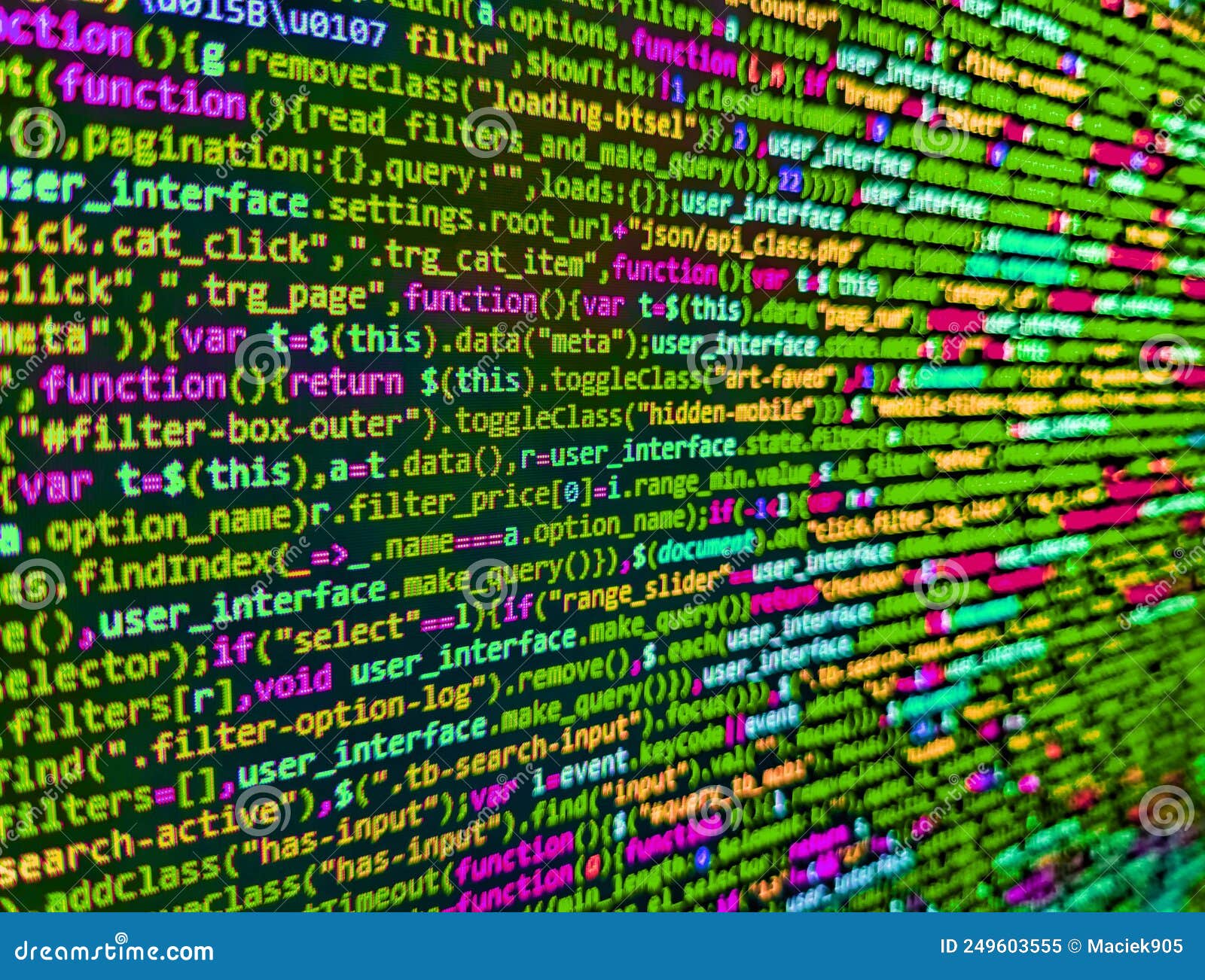 Internet App Development and Design. Web Developer Programmer Monitor ...