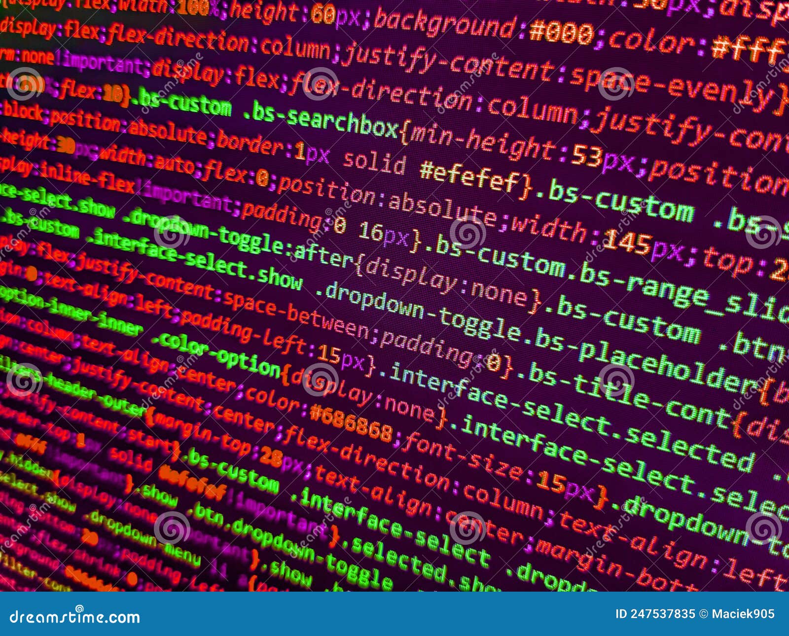 Internet App Development And Design Web Server Data On A Monitor Web Abstract Programming And
