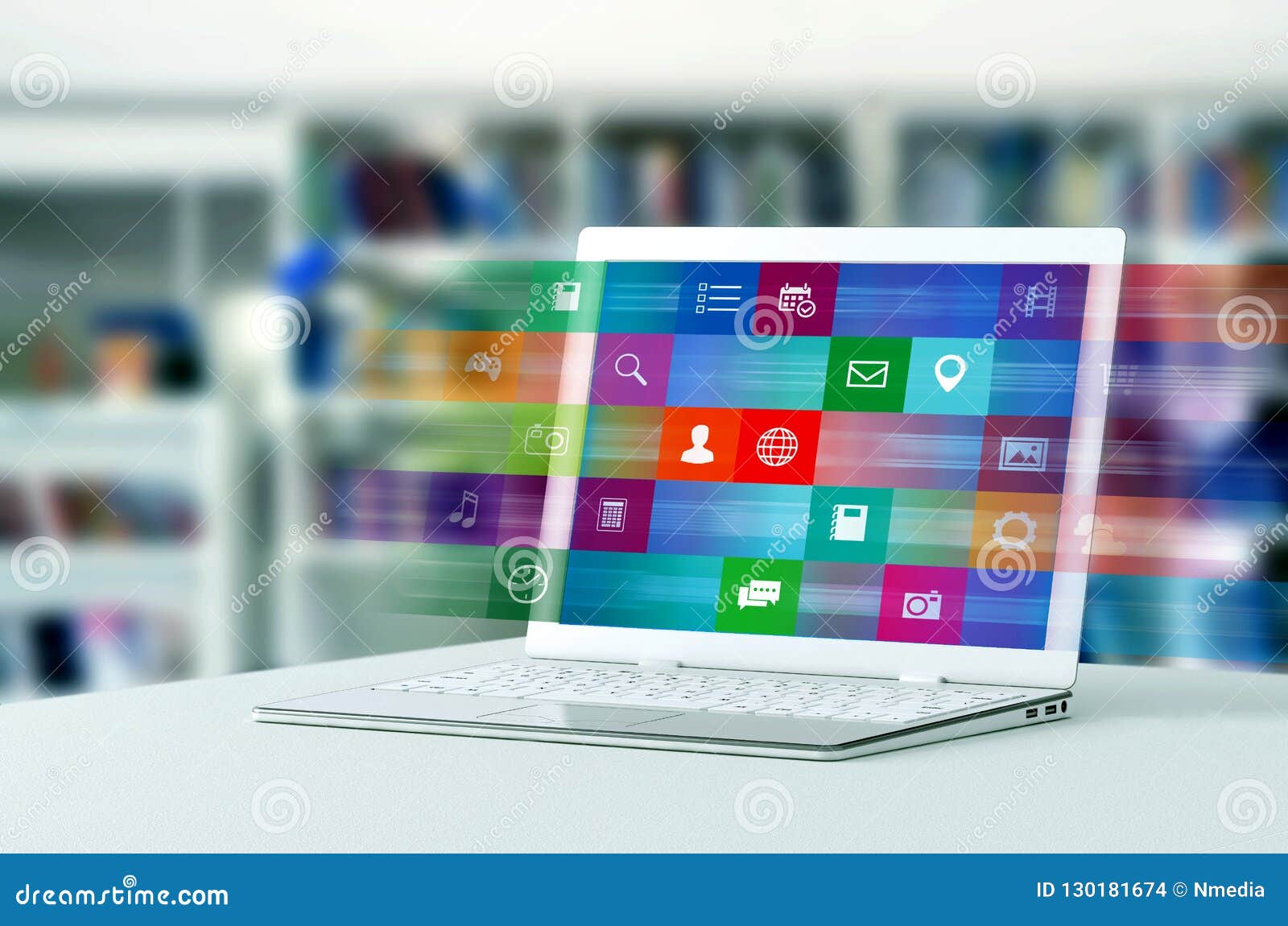 Internet Application on Laptop Stock Photo - Image of electronic ...