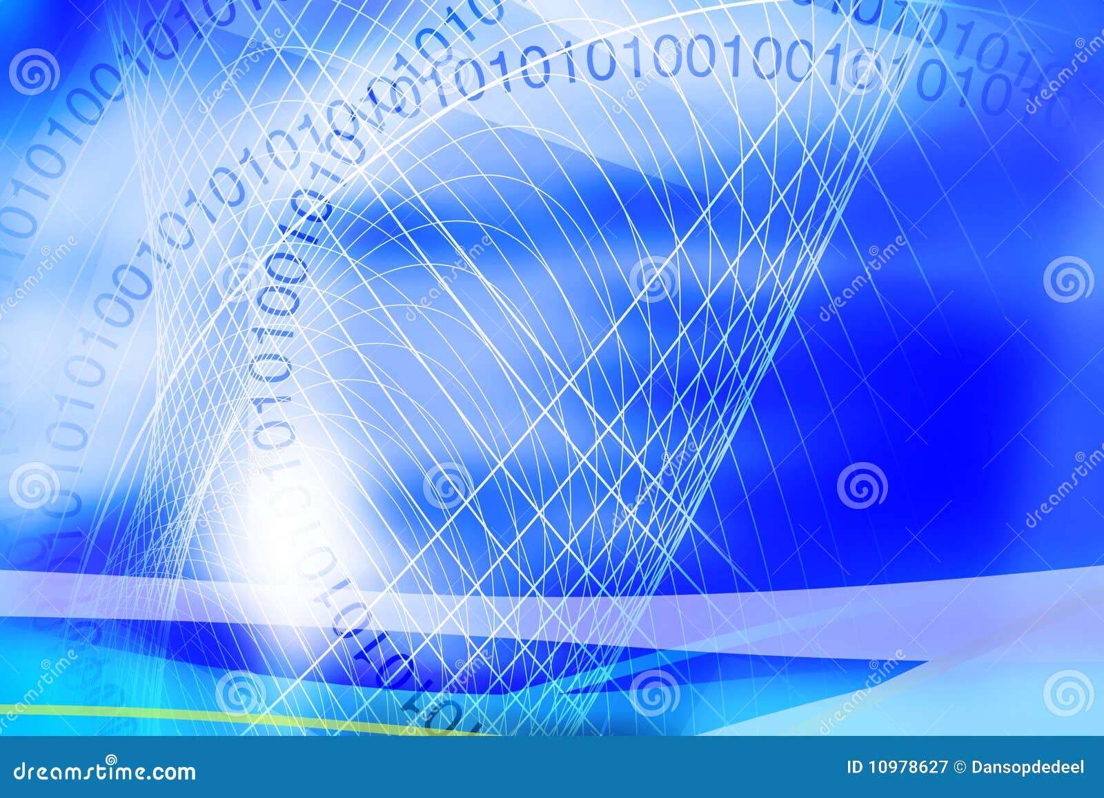 Internet-azul-bytes ilustração stock. Ilustração de azul - 10978627