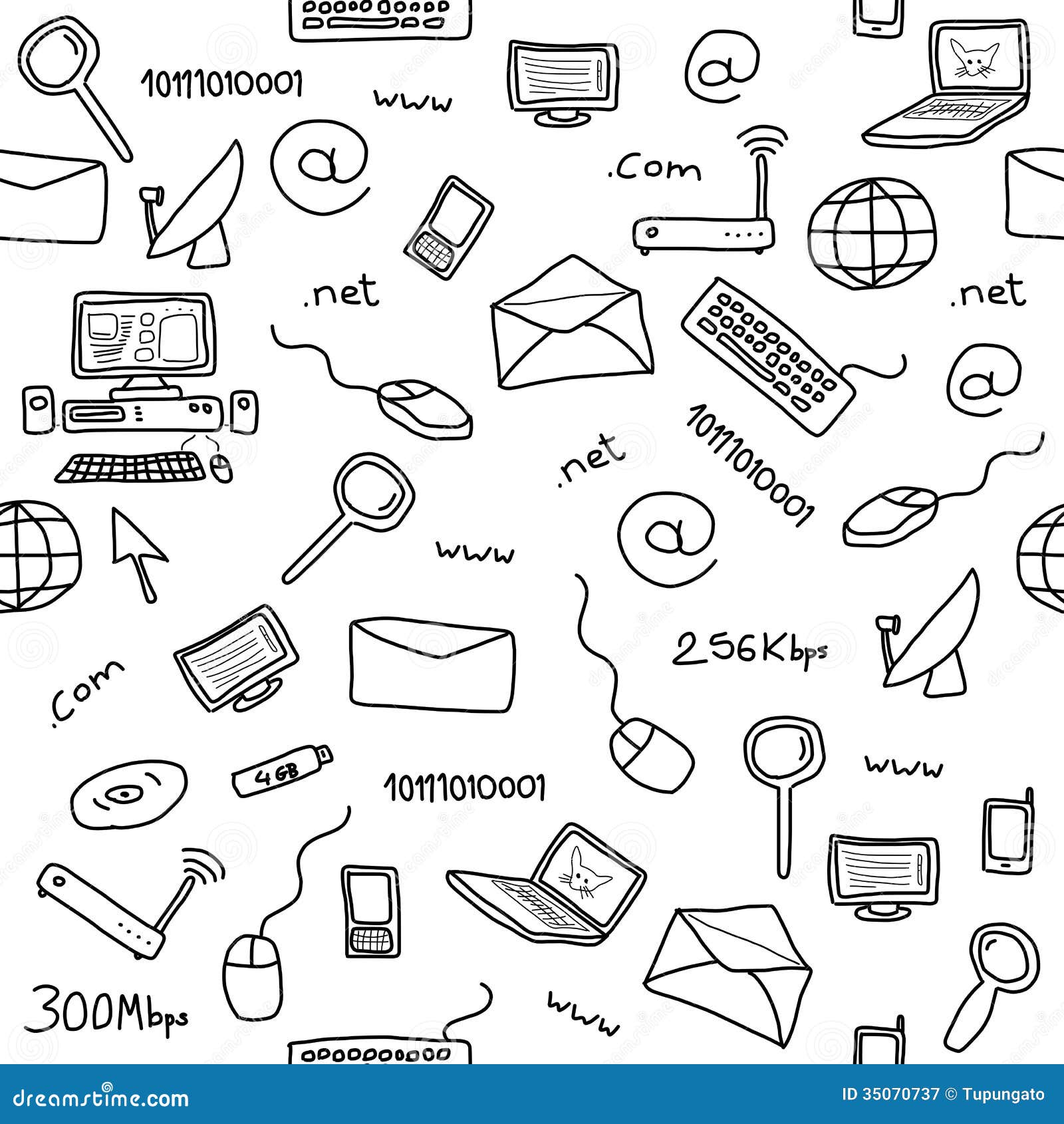 Internet background stock vector. Illustration of connected - 35070737