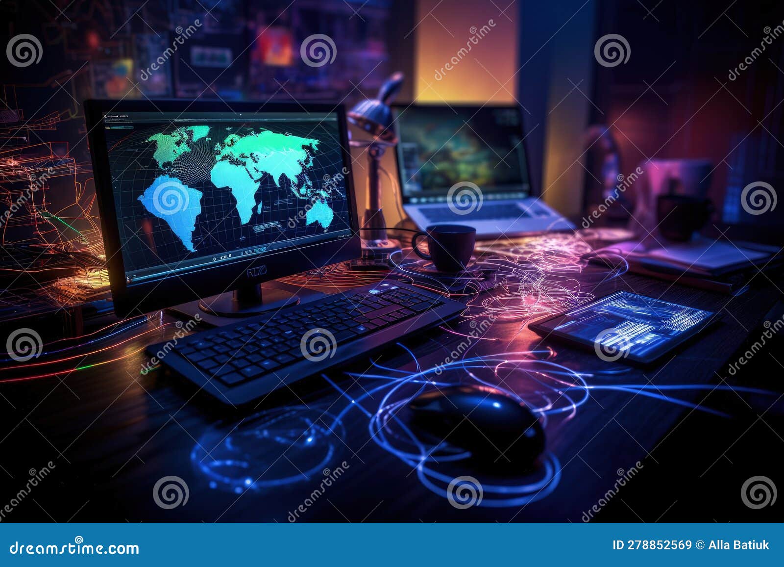 Internet Based Business Technology Concept for Webinars. E-learning ...