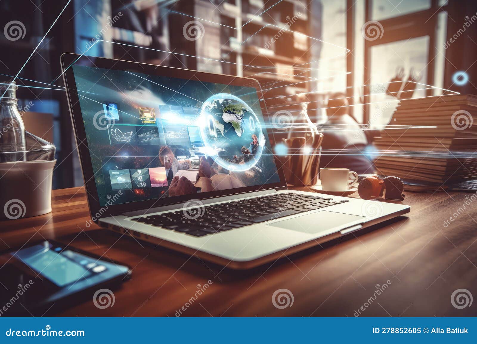 Internet Based Business Technology Concept for Webinars. E-learning ...