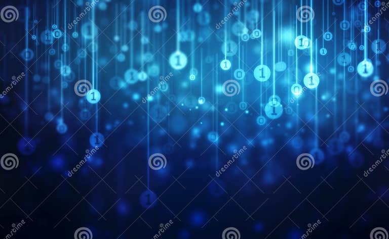 Internet Binary Data Code Computing or Transmission Process, Internet Big Data Concept Stock ...