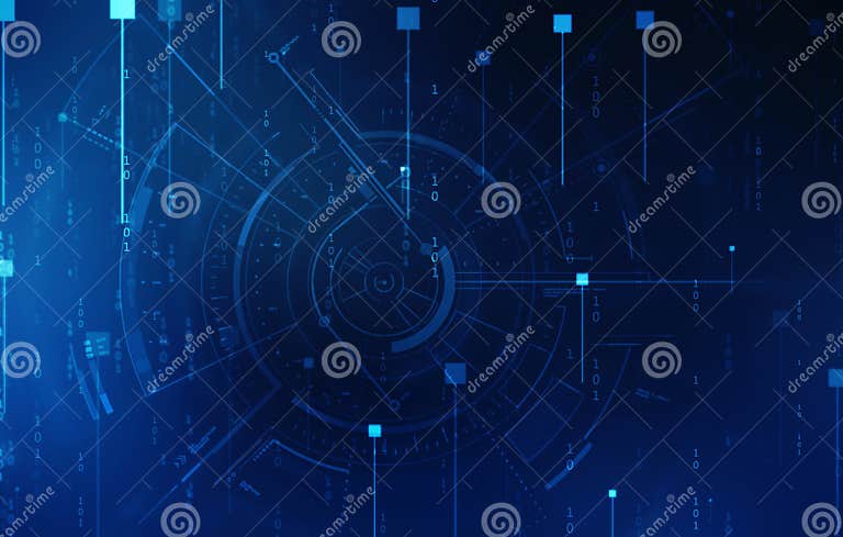 Internet Binary Data Code Computing Or Transmission Processinternet Data Transmission Stock