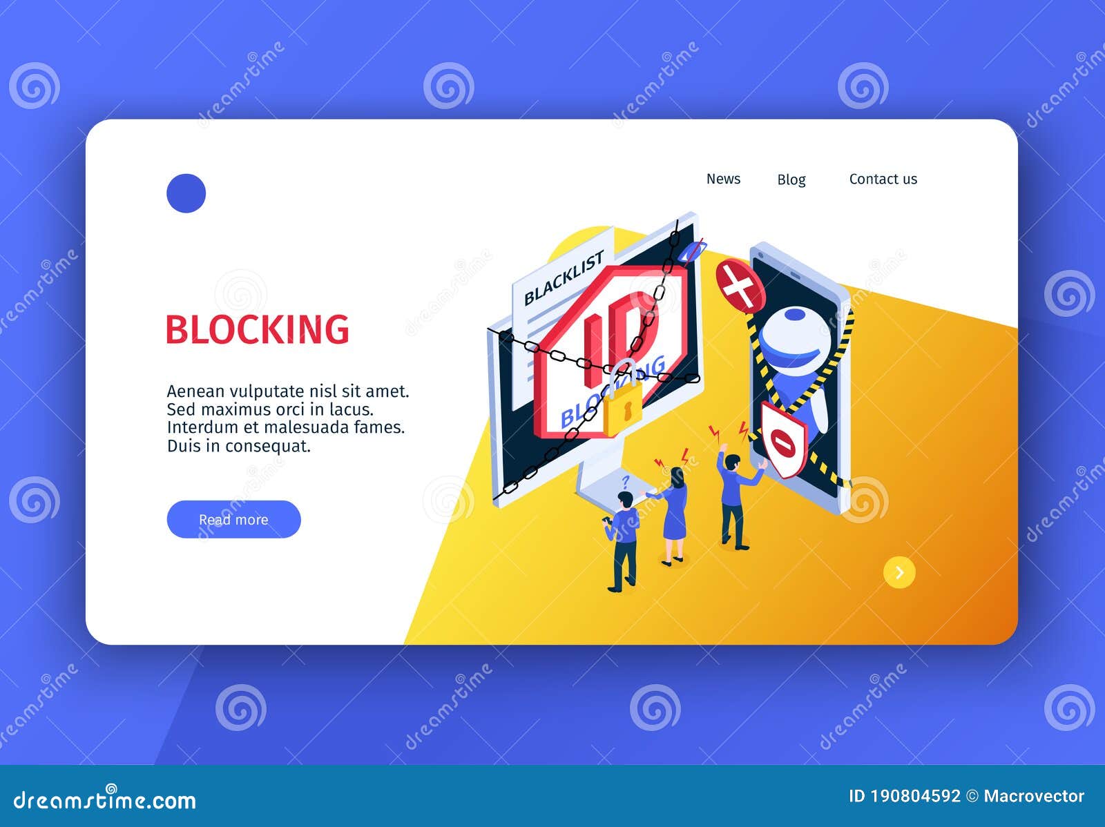Internet Blocking Banner stock illustration. Illustration of ...