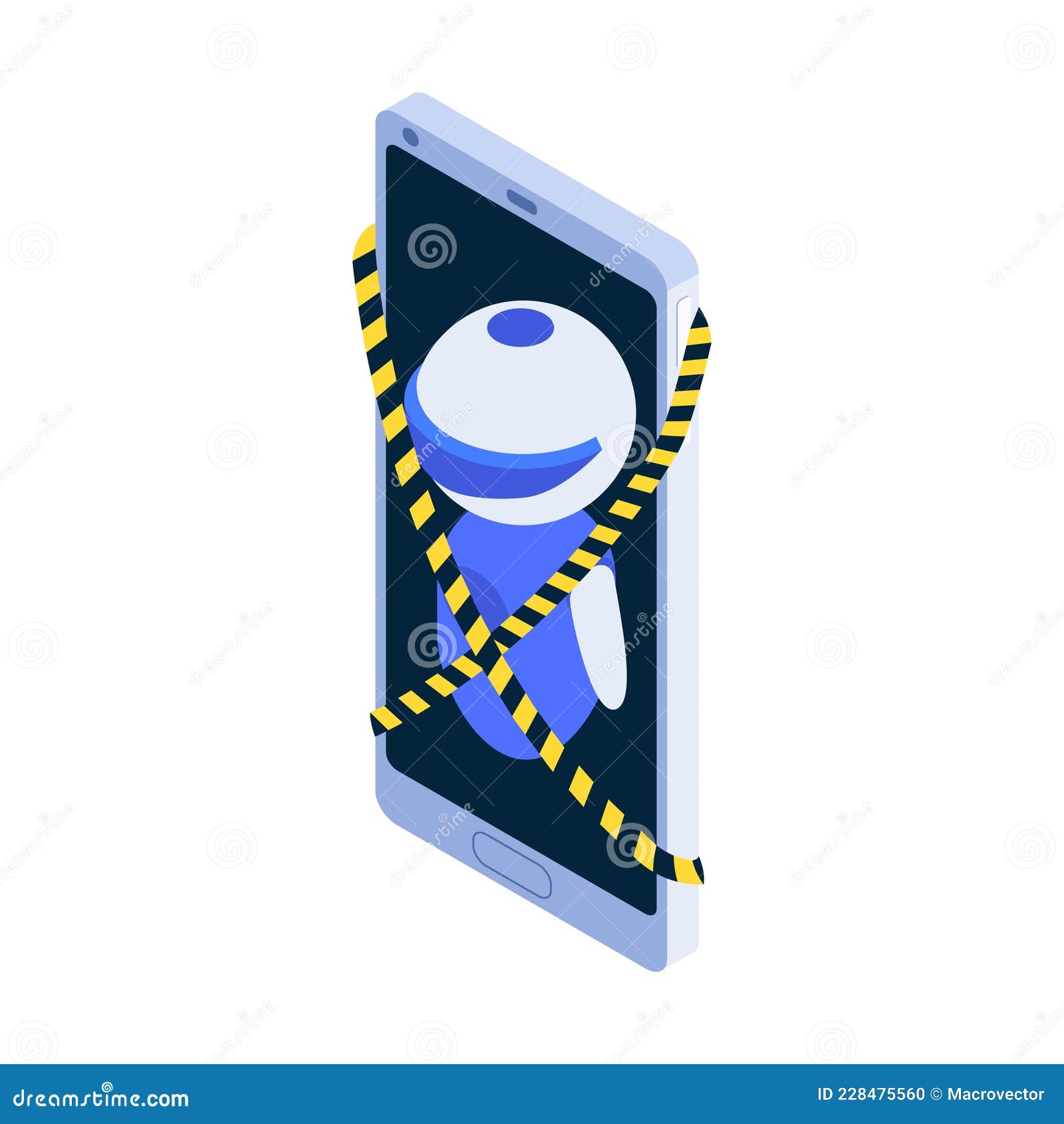 Internet Blocking Concept stock vector. Illustration of network - 228475560