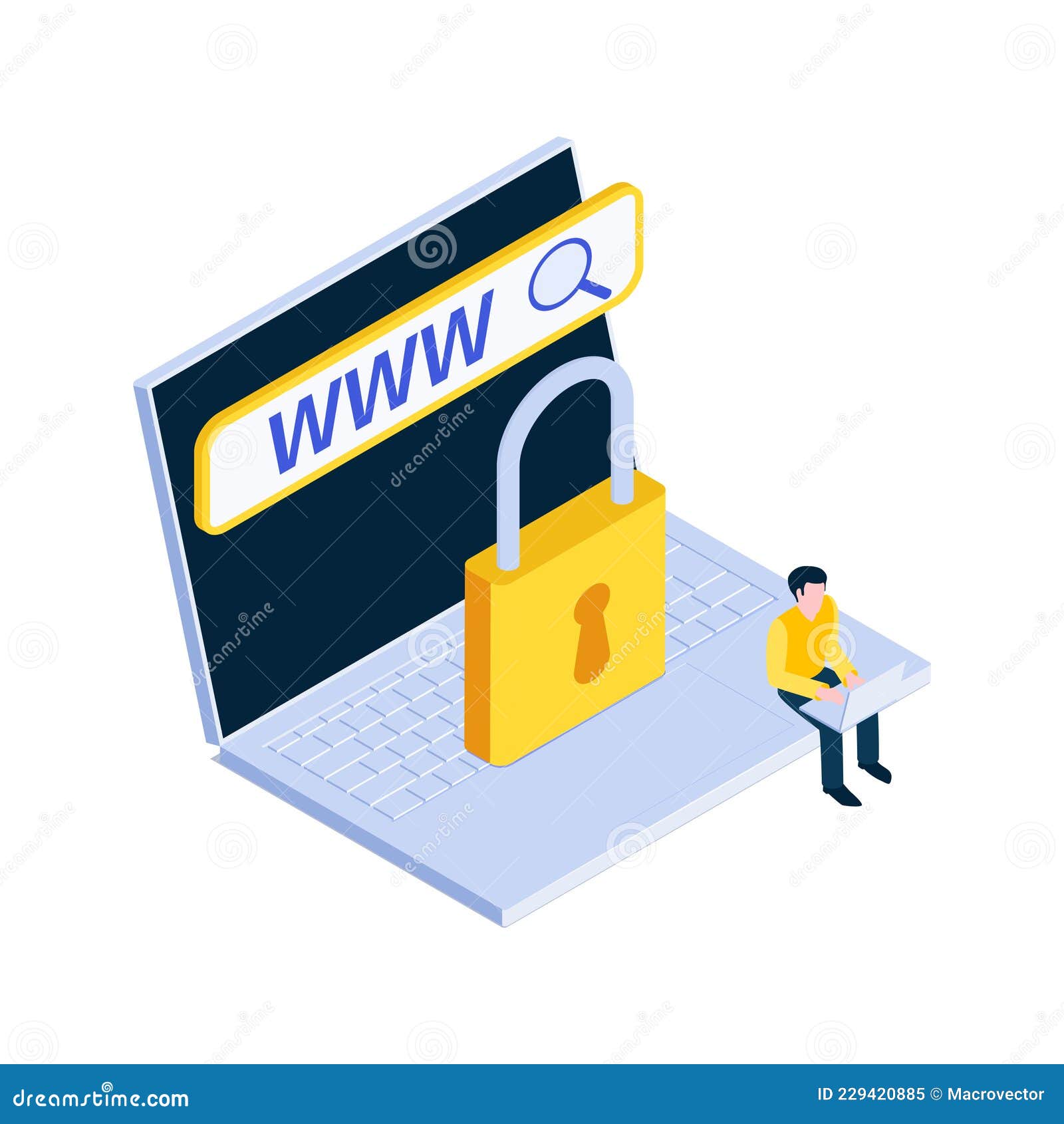 Internet Blocking Icon stock vector. Illustration of virtual - 229420885