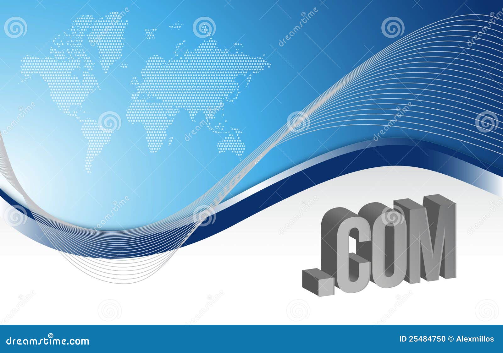 Internet Blue Background Illustration Stock Vector - Illustration of ...