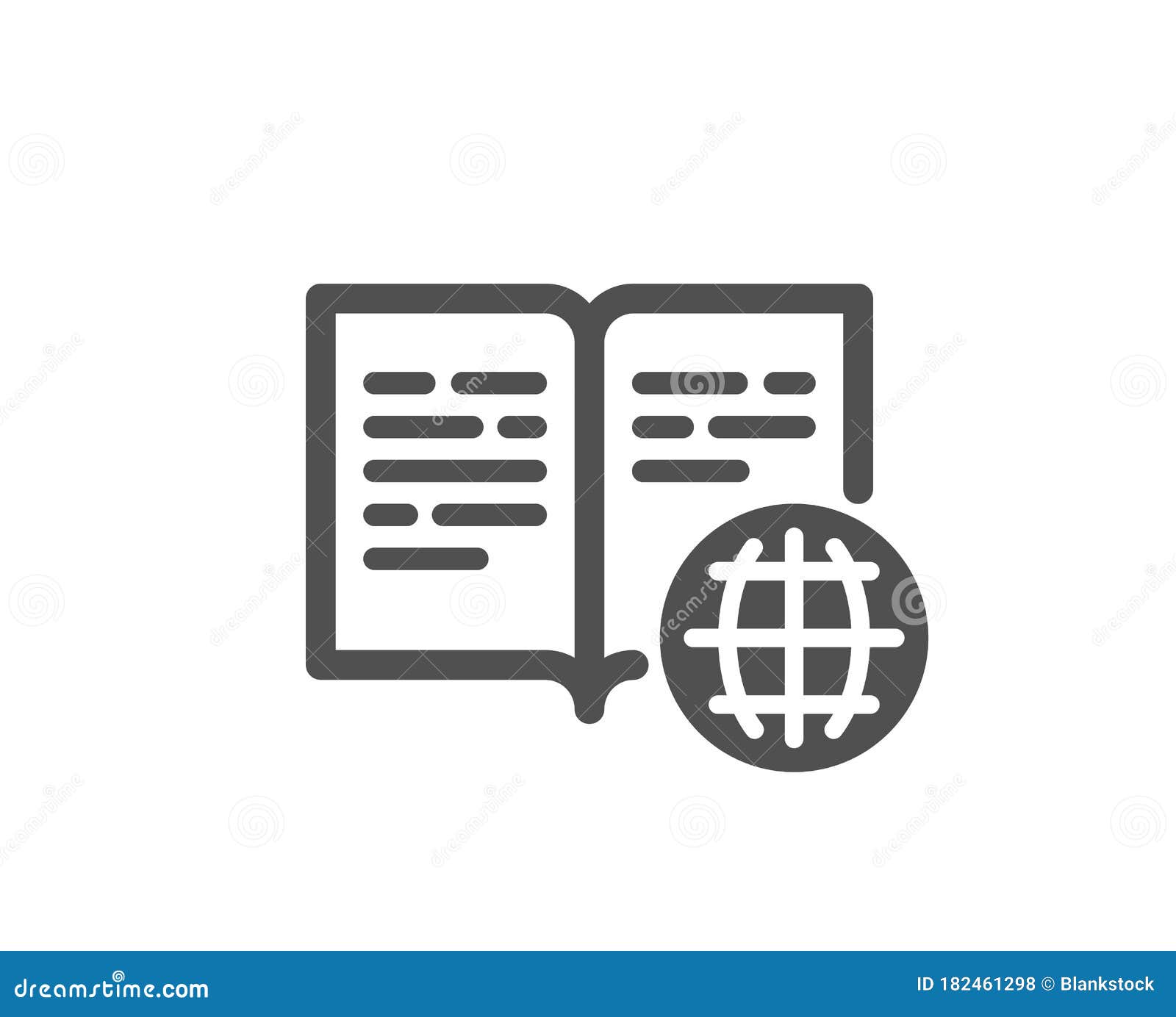 Internet Book Icon. Web Document Sign. Vector Stock Vector ...