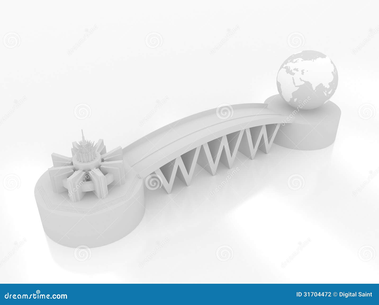 Internet Bridge stock illustration. Illustration of corporate - 31704472