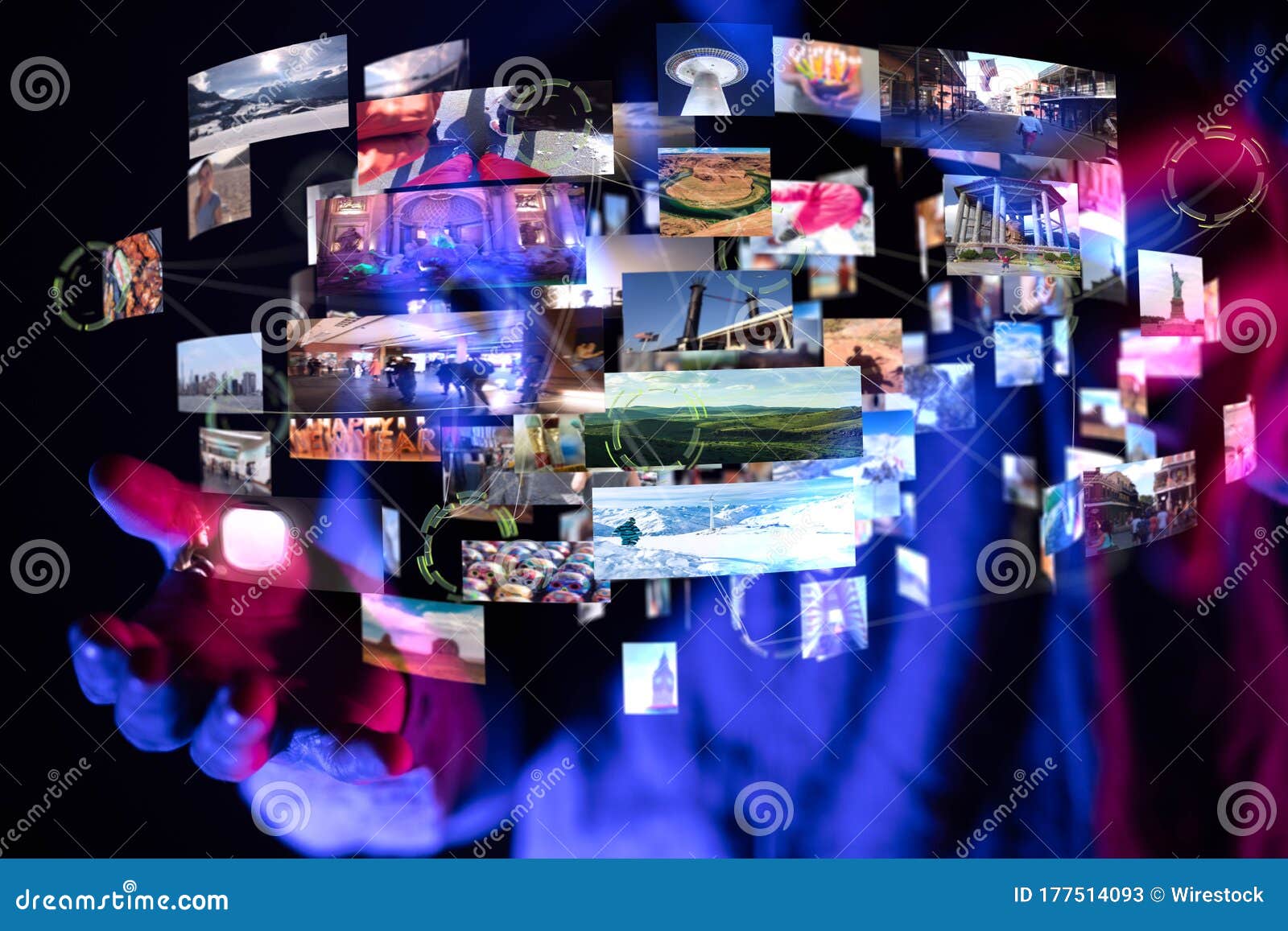 A Internet Broadband and Multimedia Streaming Entertainment Stock Image ...