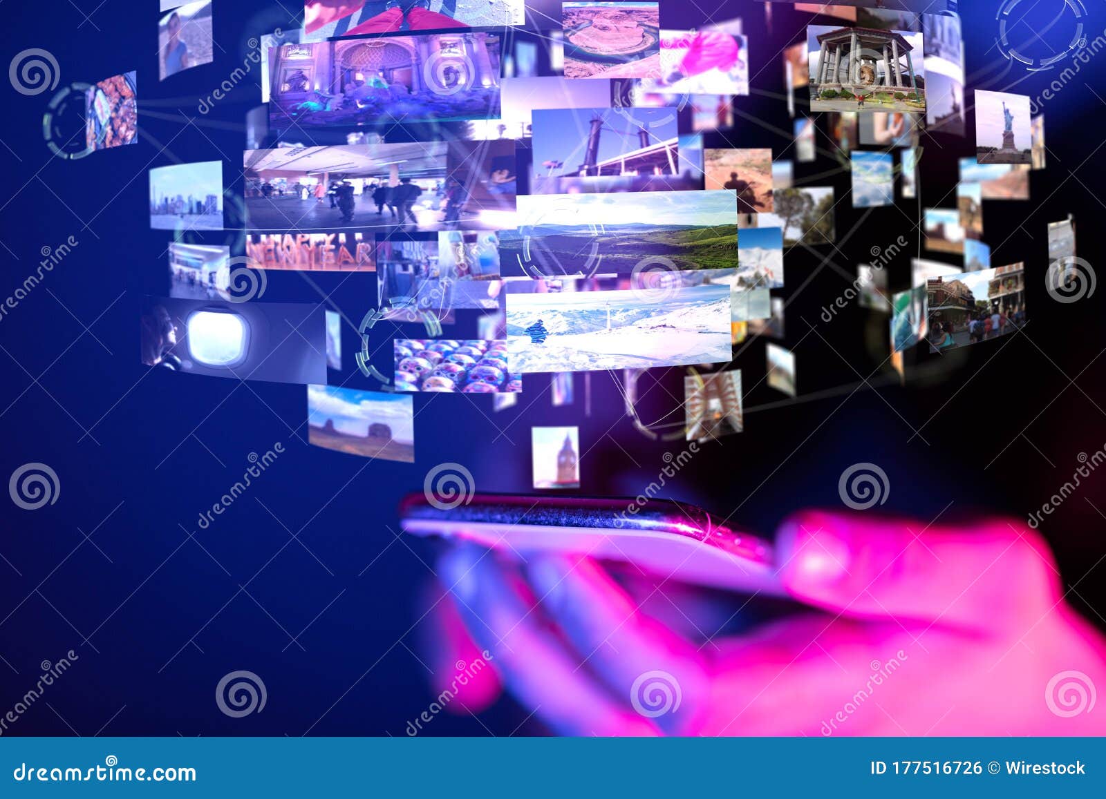 A Internet Broadband and Multimedia Streaming Entertainment Stock Photo ...
