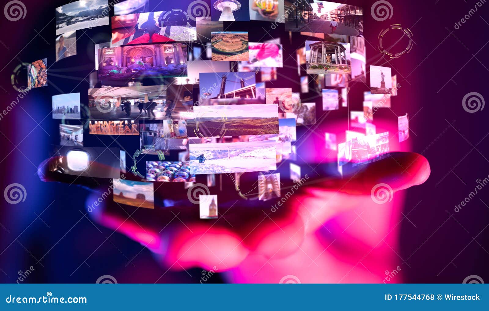 A Internet Broadband and Multimedia Streaming Entertainment Stock Photo ...