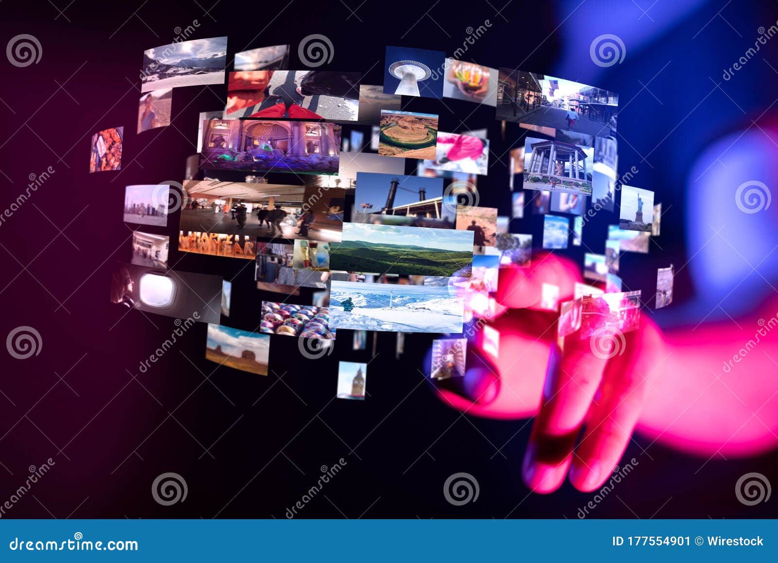 A Internet Broadband and Multimedia Streaming Entertainment Stock Image ...