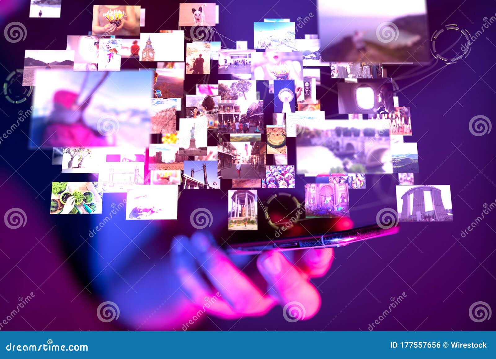 A Internet Broadband and Multimedia Streaming Entertainment Stock Photo ...