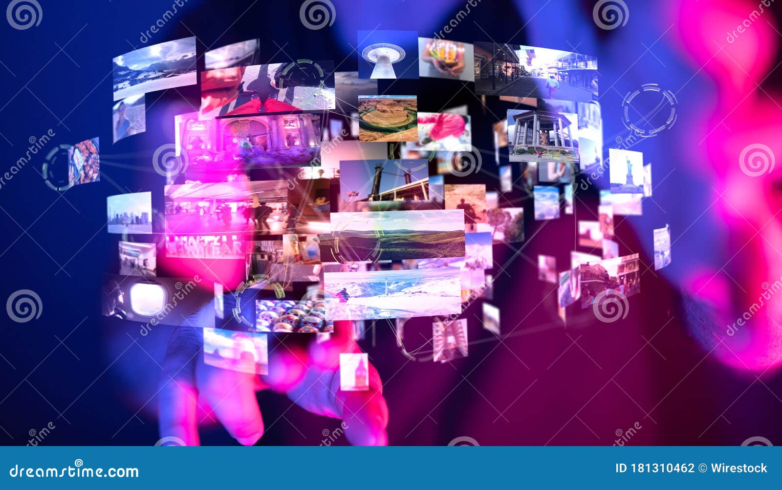 A Internet Broadband and Multimedia Streaming Entertainment Stock Photo ...