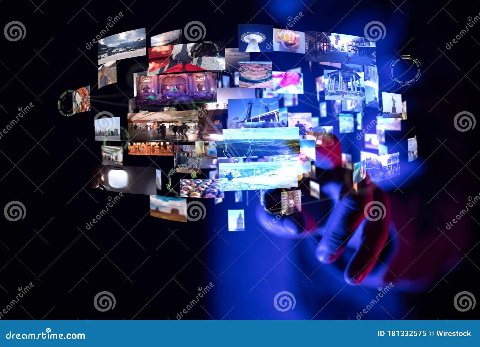 A Internet Broadband and Multimedia Streaming Entertainment Stock Image ...
