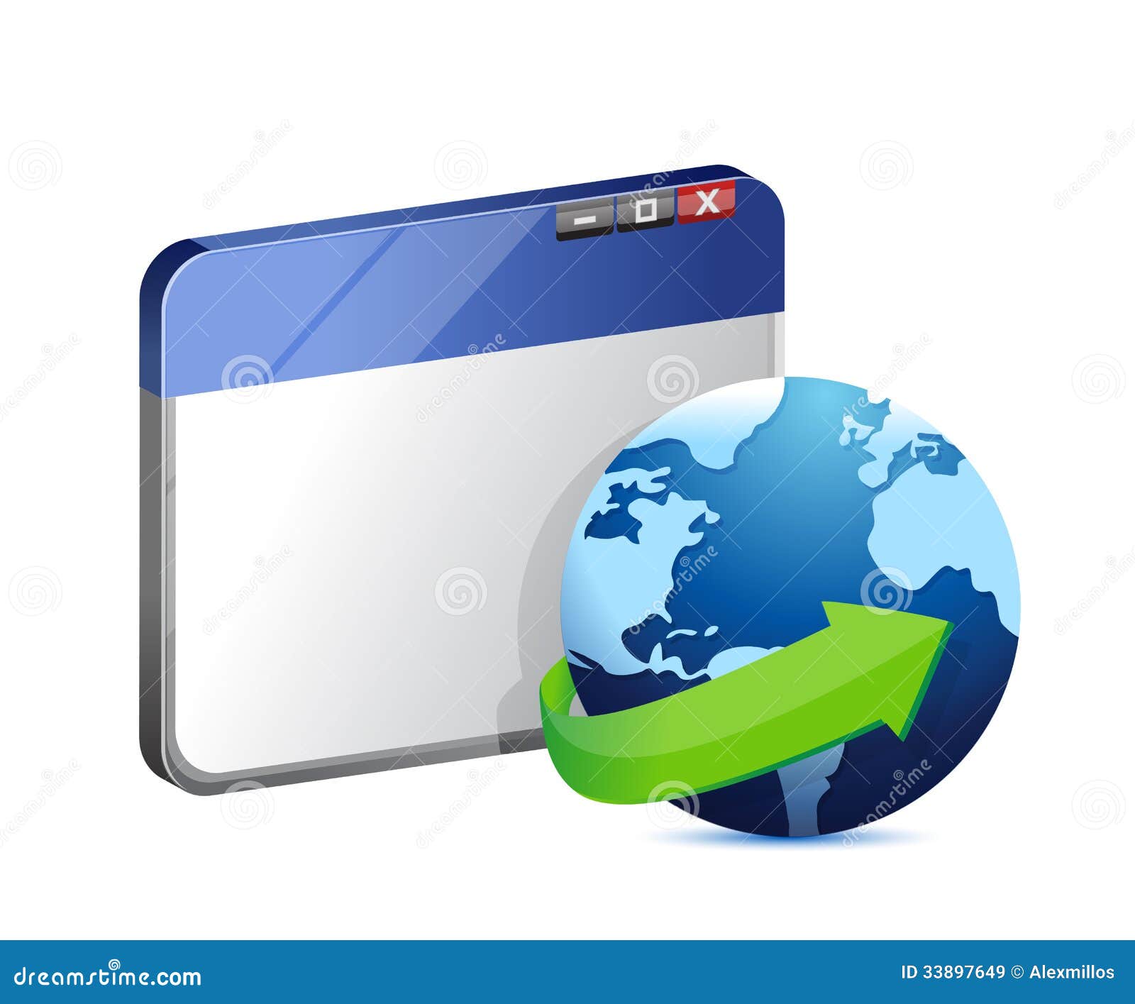 Internet Browser Concept Illustration Stock Illustration - Illustration ...