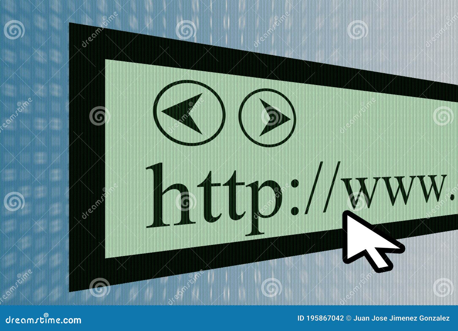 Internet Browser and Cursor Stock Illustration - Illustration of arrow ...
