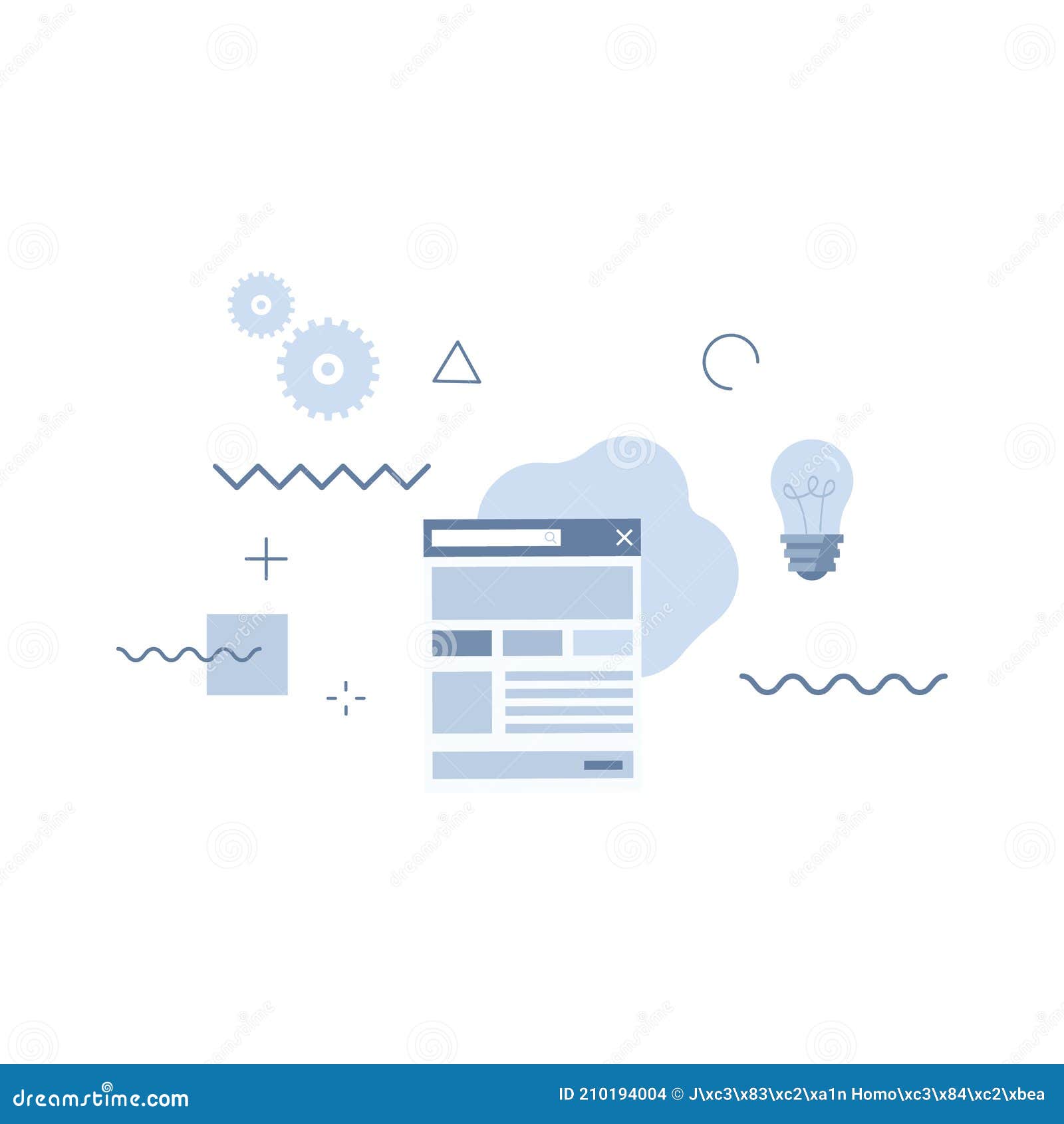 Internet Browser Icon Concepts. Vector Illustration Stock Vector ...