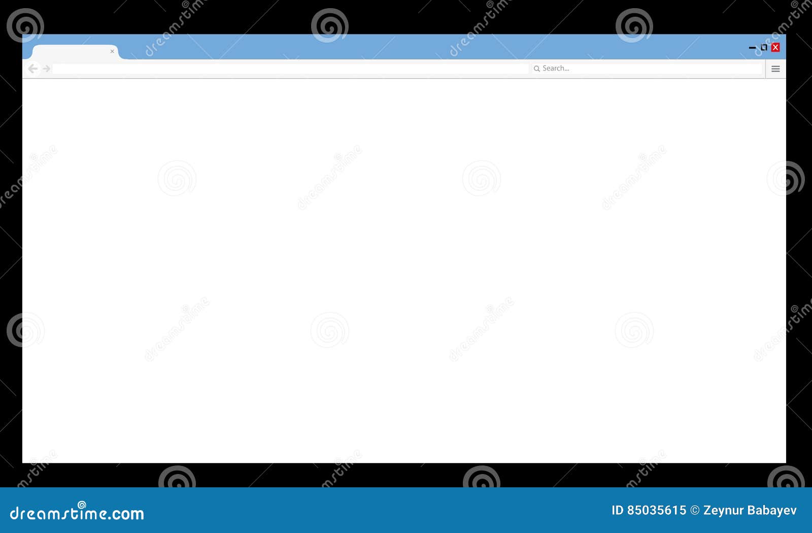 Internet Browser Window Flat Vector Illustration. Stock Vector ...