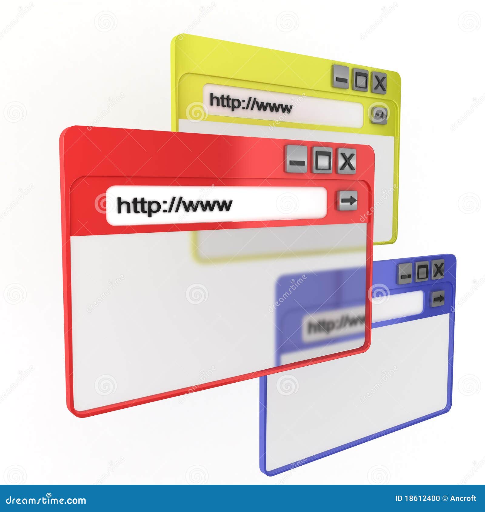 Internet Browsers stock illustration. Illustration of design - 18612400