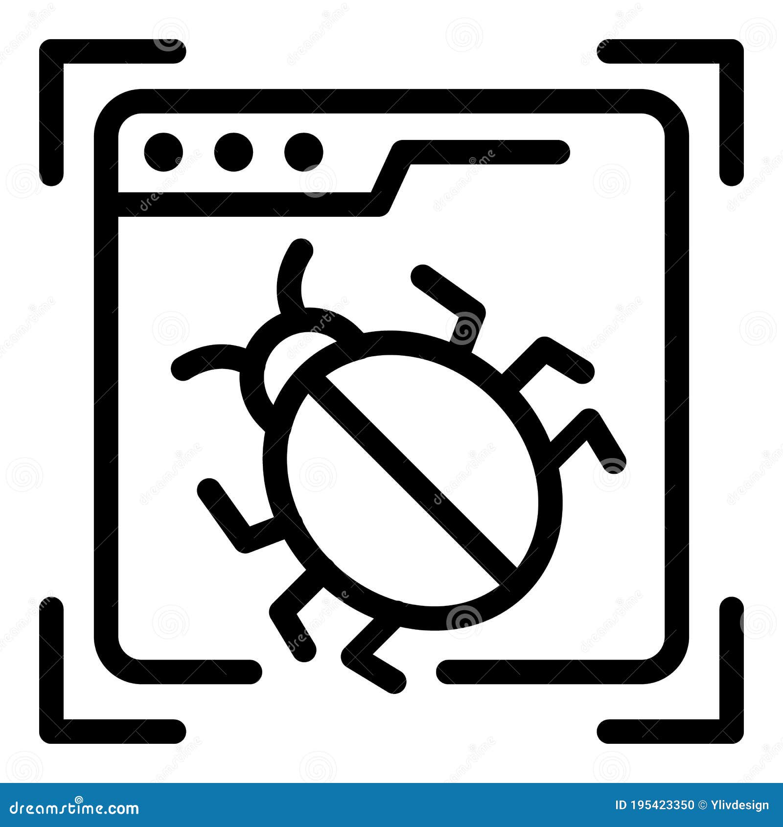 Internet Bug Icon, Outline Style Stock Vector - Illustration of safety ... Internet Bug Icon, Outline Style Stock Vector - Illustration of safety ...
