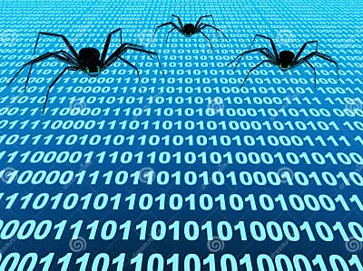 Internet bugs stock illustration. Illustration of binaries - 16558993